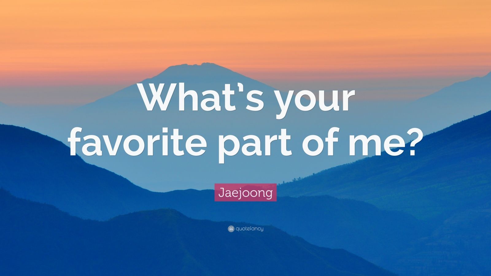 Jaejoong Quote: “What’s your favorite part of me?”