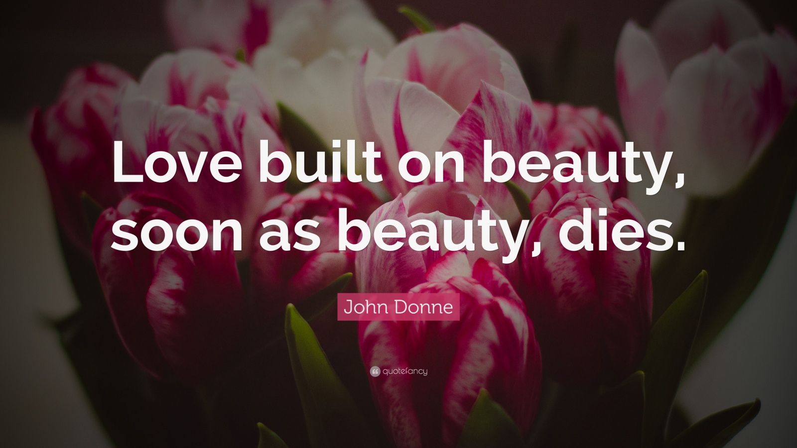 John Donne Quote: “Love built on beauty, soon as beauty, dies.”