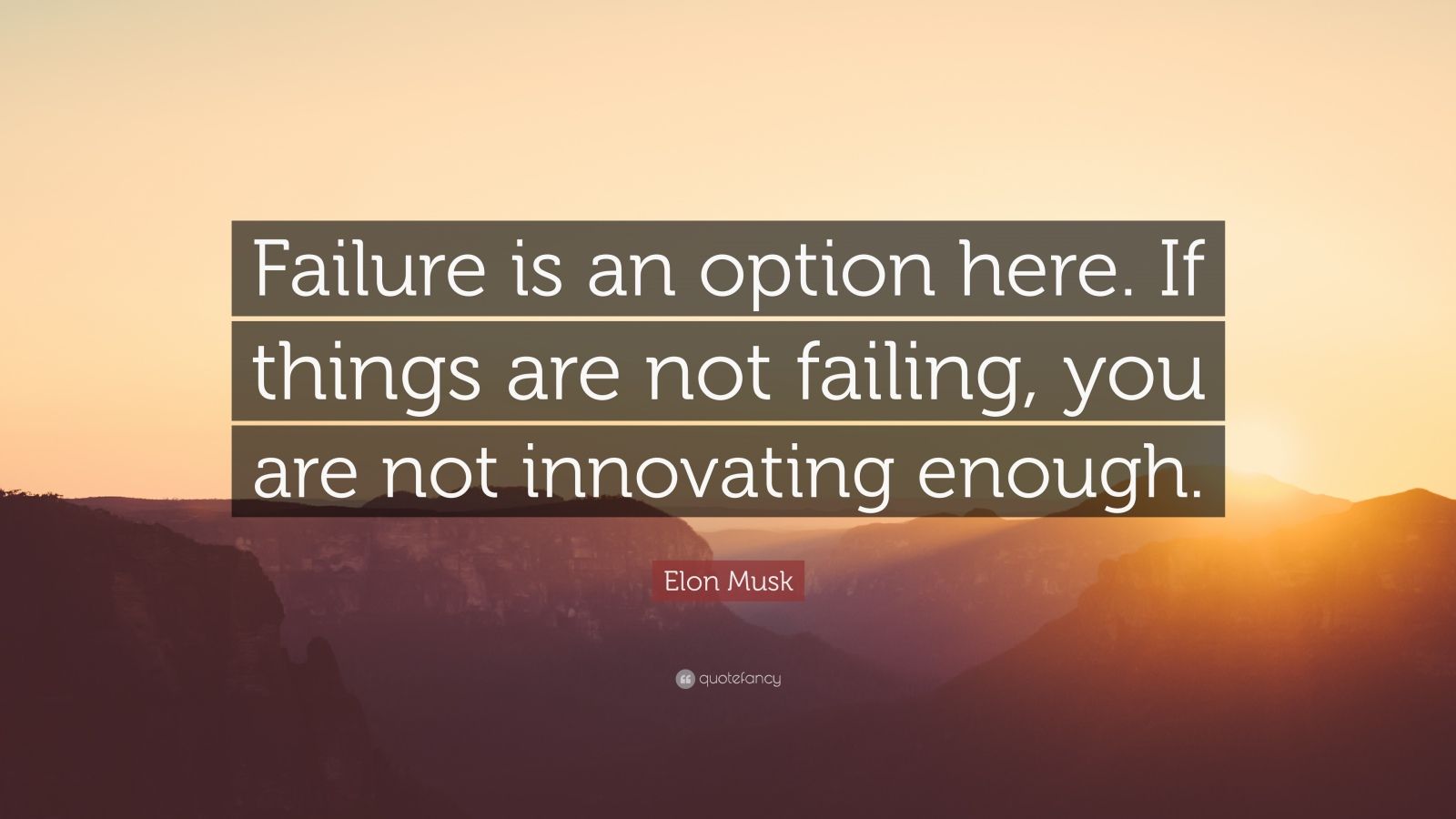 Elon Musk Quote: “Failure is an option here. If things are not failing ...