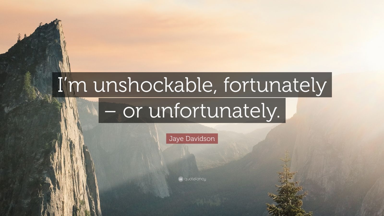 Jaye Davidson Quote: “I’m unshockable, fortunately – or unfortunately.”