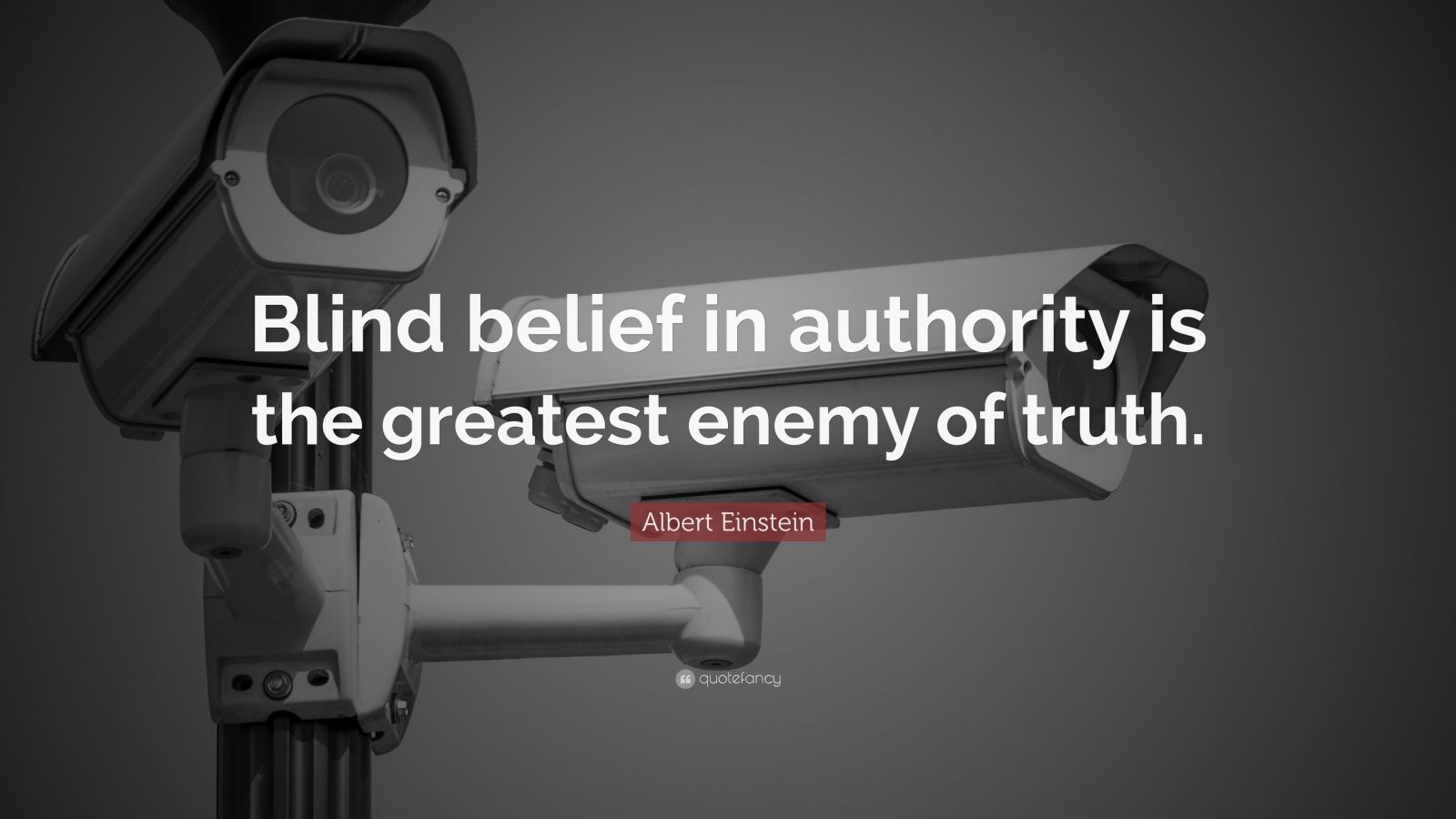 Albert Einstein Quote: “Blind belief in authority is the greatest enemy ...
