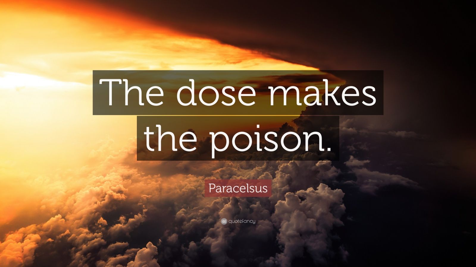 Paracelsus Quote: “The dose makes the poison.” (12 wallpapers) - Quotefancy