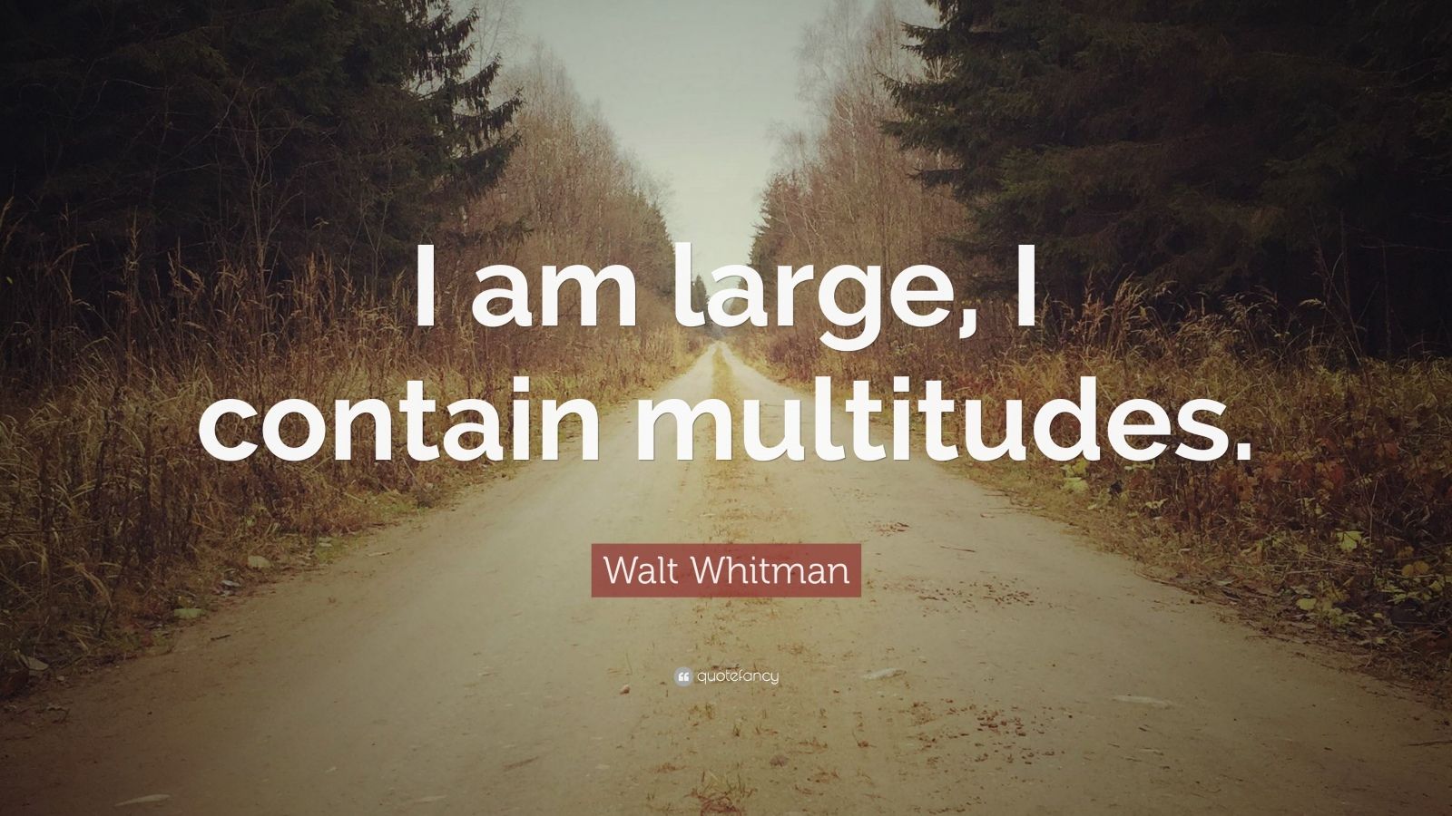 Walt Whitman Quote: “I am large, I contain multitudes.” (12 wallpapers ...