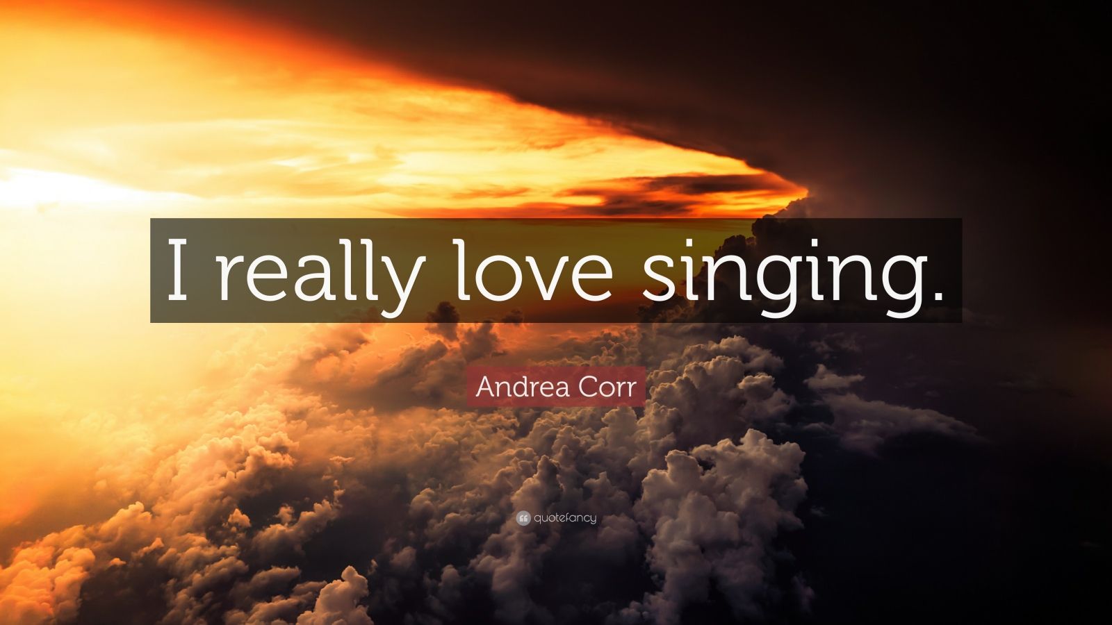 Andrea Corr Quote: “I really love singing.” (10 wallpapers) - Quotefancy