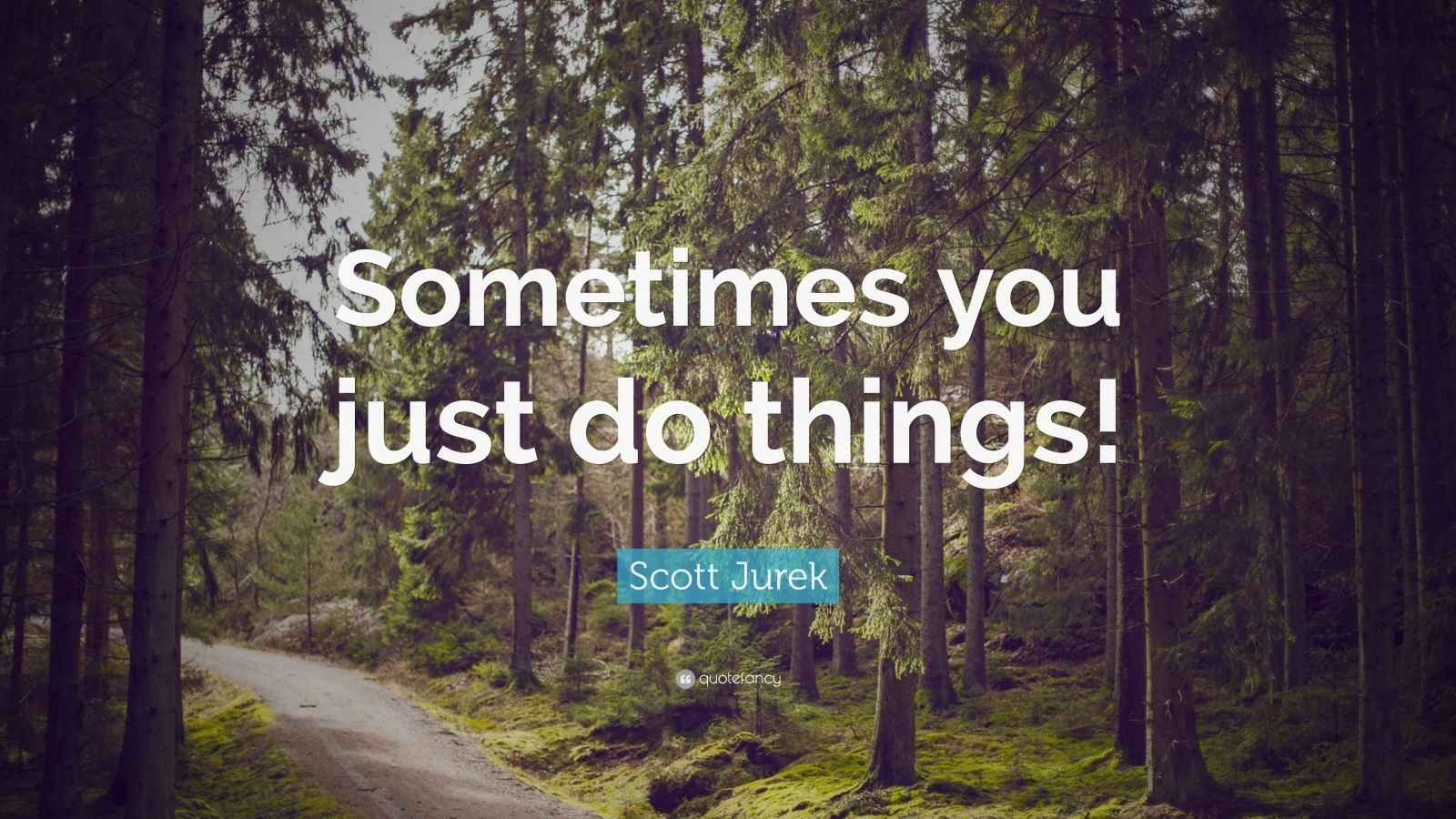Scott Jurek Quote: “Sometimes you just do things!” (17 wallpapers ...