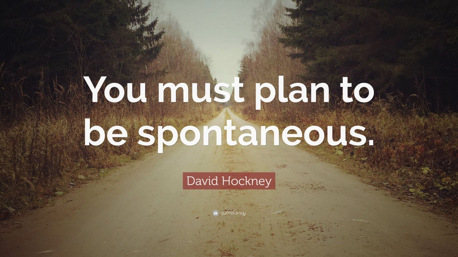 David Hockney Quote: “You must plan to be spontaneous.” (10 wallpapers ...