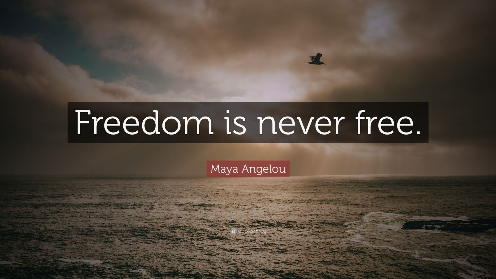 Maya Angelou Quote: “Freedom is never free.” (12 wallpapers) - Quotefancy