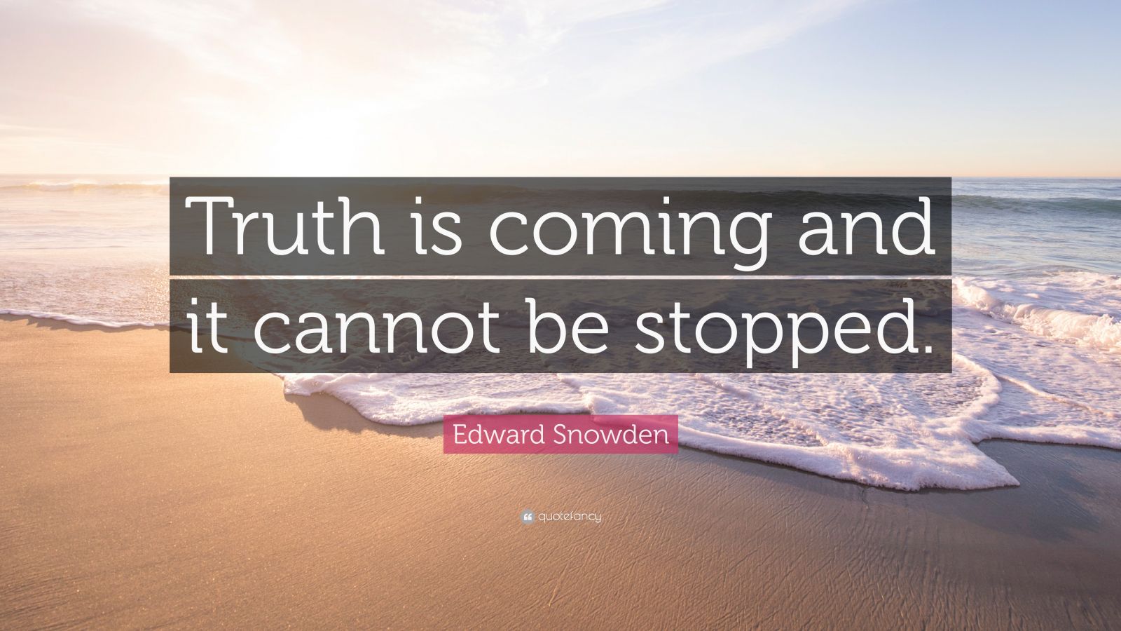 Edward Snowden Quote: “Truth is coming and it cannot be stopped.” (12 ...