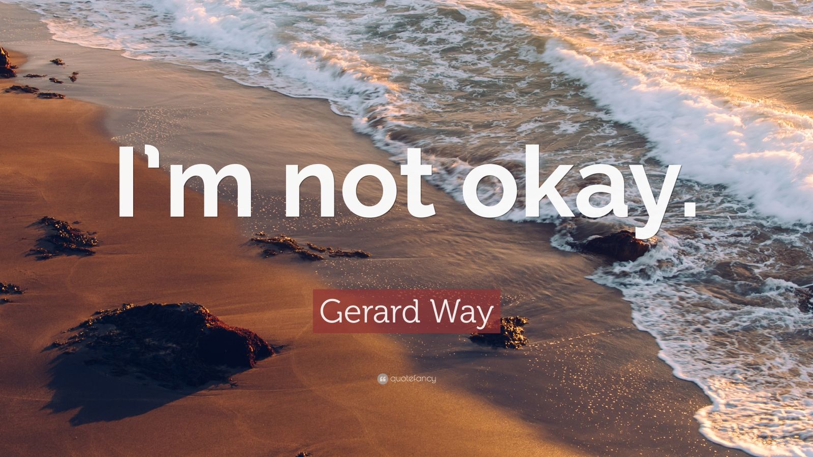 Gerard Way Quote: “I’m not okay.” (12 wallpapers) - Quotefancy