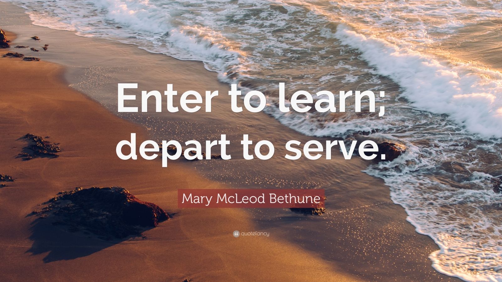 Mary McLeod Bethune Quote: “Enter to learn; depart to serve.” (9 wallpapers) - Quotefancy