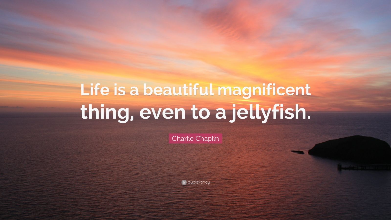 Charlie Chaplin Quote: “Life is a beautiful magnificent thing, even to ...