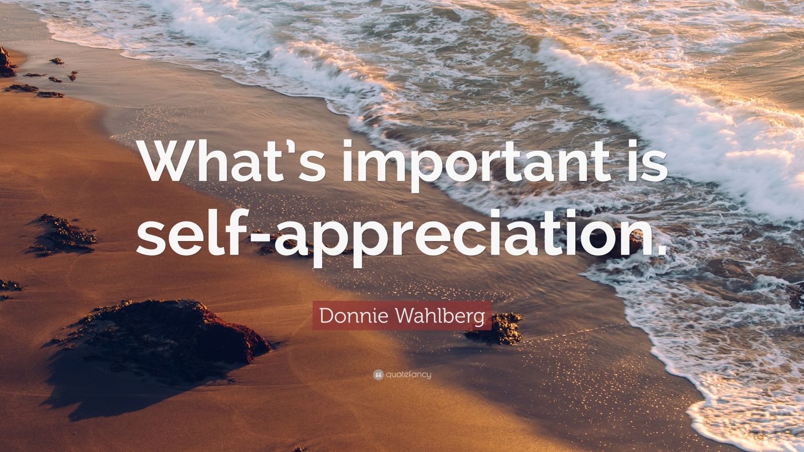 Donnie Wahlberg Quote: “What’s important is self-appreciation.” (10 ...