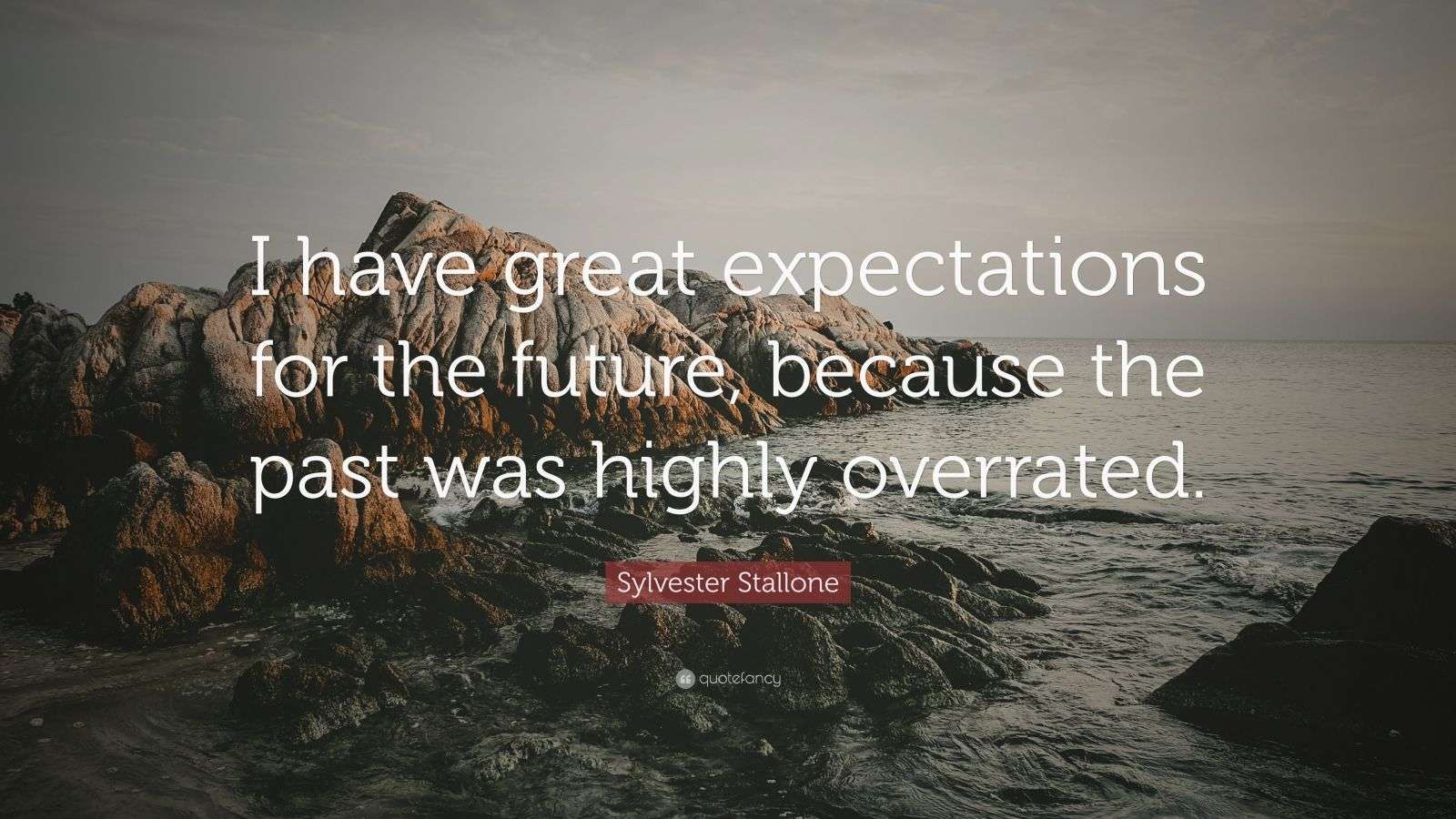Sylvester Stallone Quote: “I have great expectations for the future ...