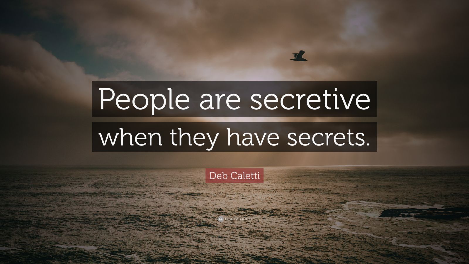 Deb Caletti Quote: “People are secretive when they have secrets.” (10 ...