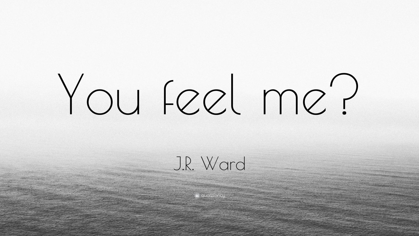 J.R. Ward Quote: “You feel me?”