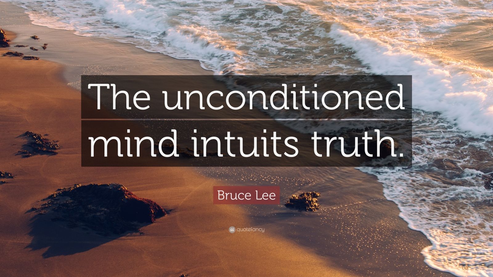 Bruce Lee Quote: “The unconditioned mind intuits truth.”