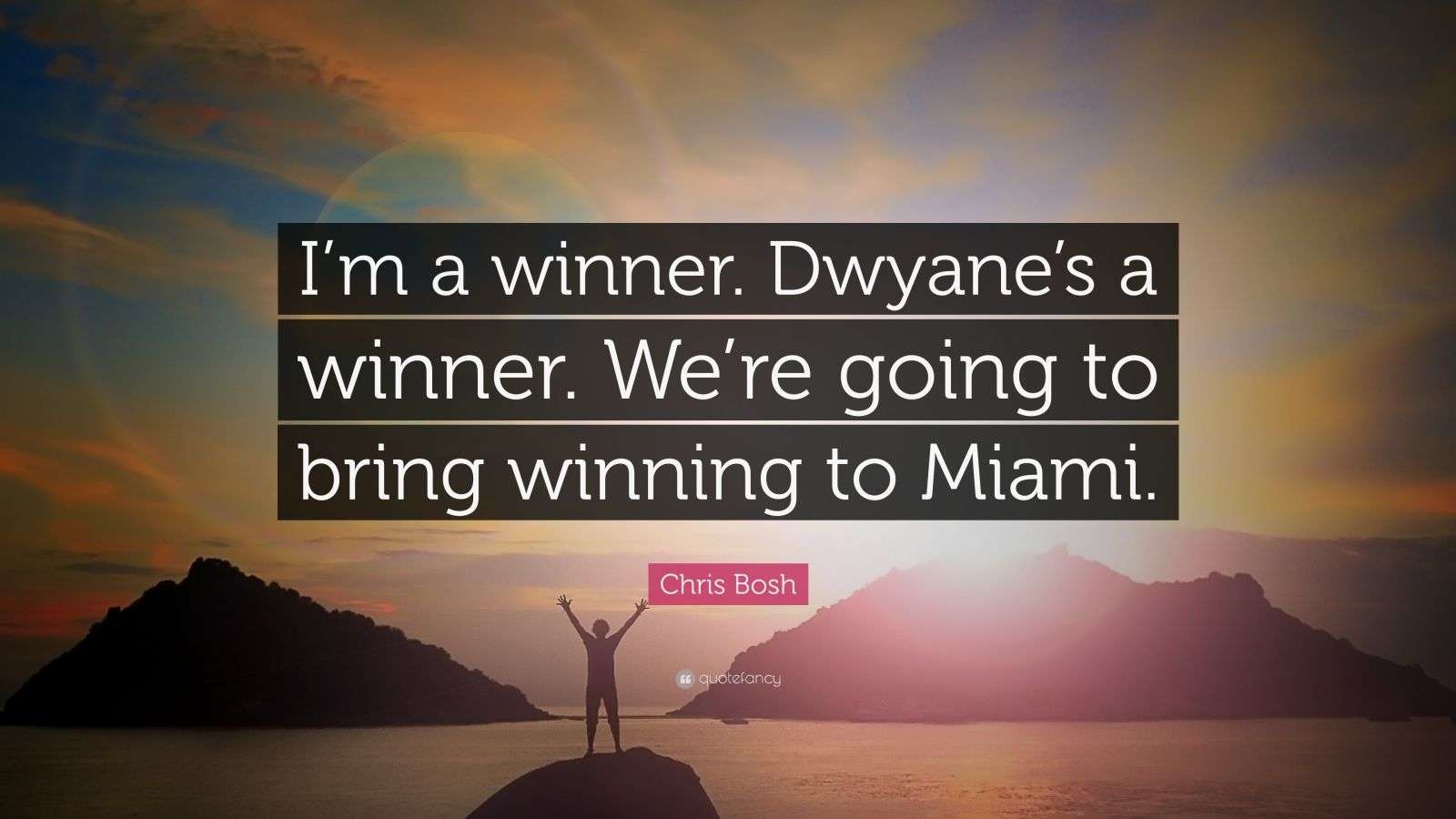 Chris Bosh Quote: “I’m a winner. Dwyane’s a winner. We’re going to ...