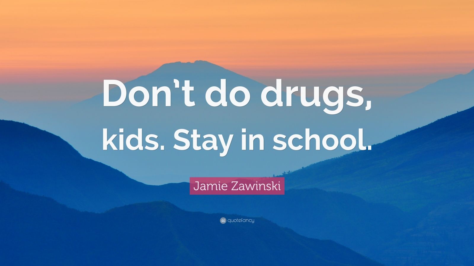 Jamie Zawinski Quote: “Don’t do drugs, kids. Stay in school.” (7 ...