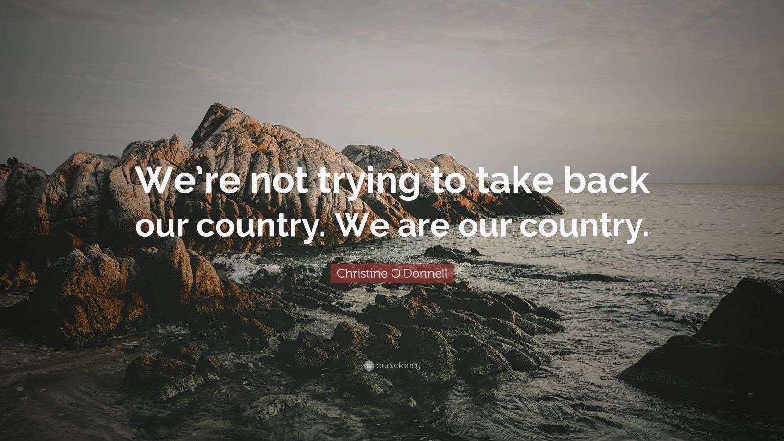 Christine O'Donnell Quote: “We’re not trying to take back our country ...