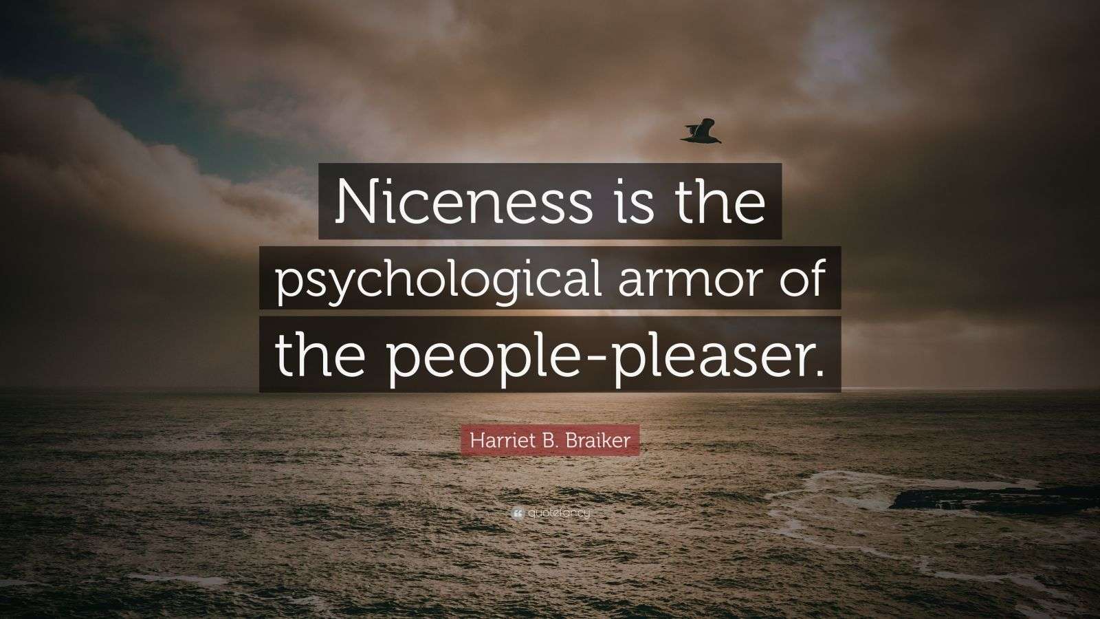 Harriet B. Braiker Quote: “Niceness is the psychological armor of the ...