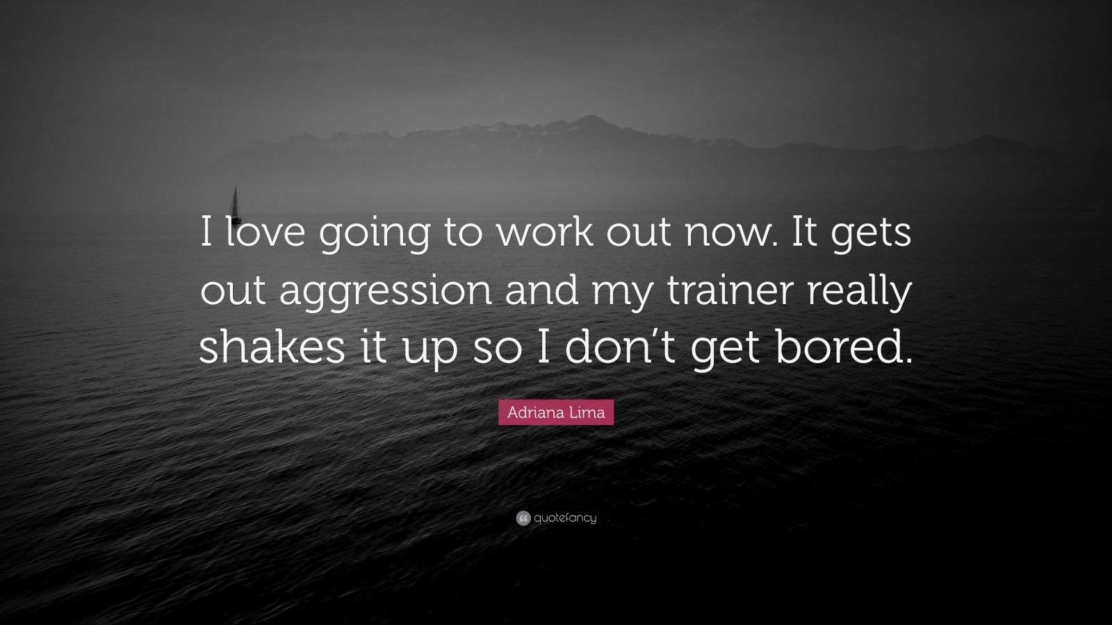 Adriana Lima Quote: “I love going to work out now. It gets out ...