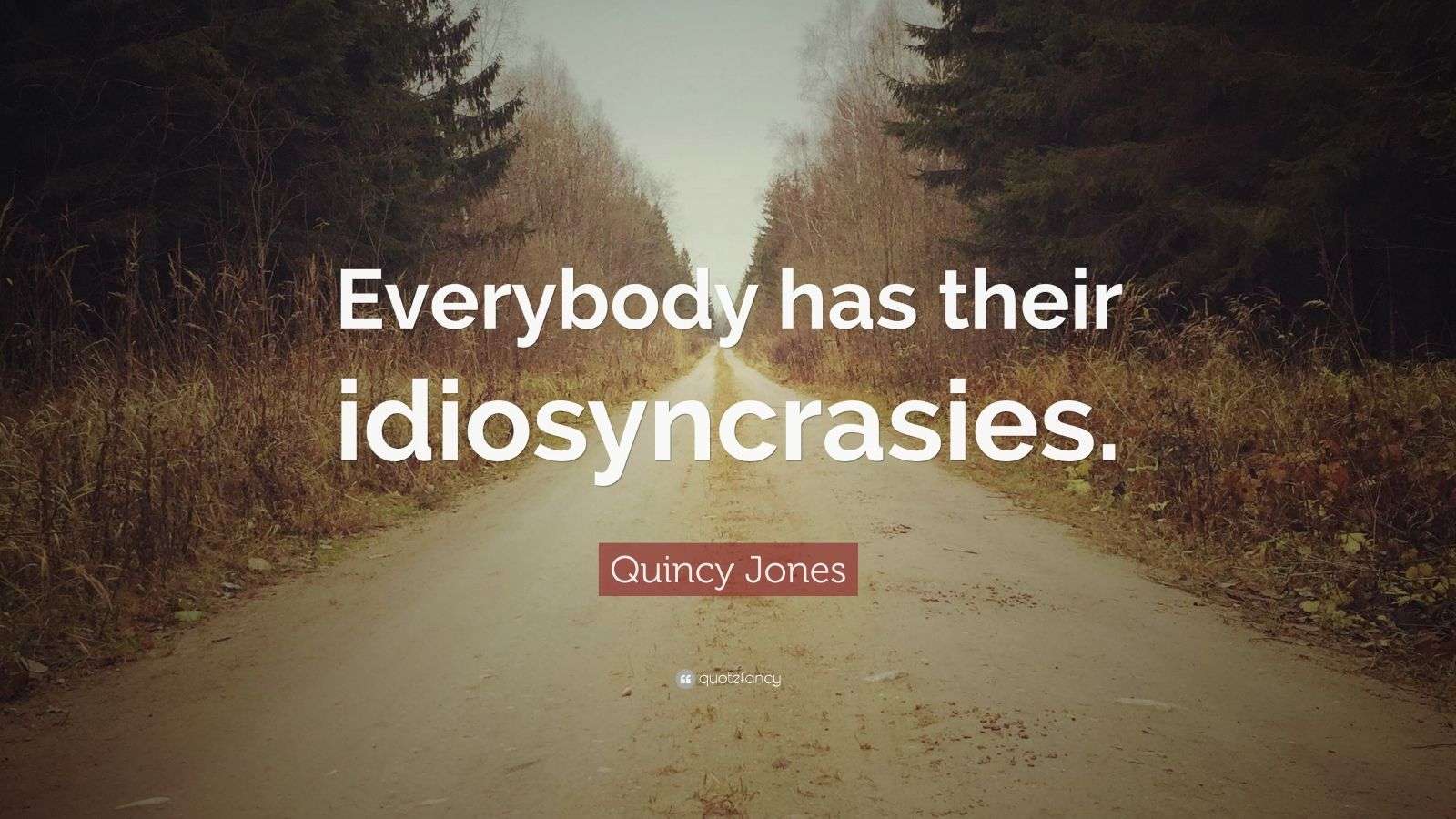 Quincy Jones Quote: “Everybody has their idiosyncrasies.”