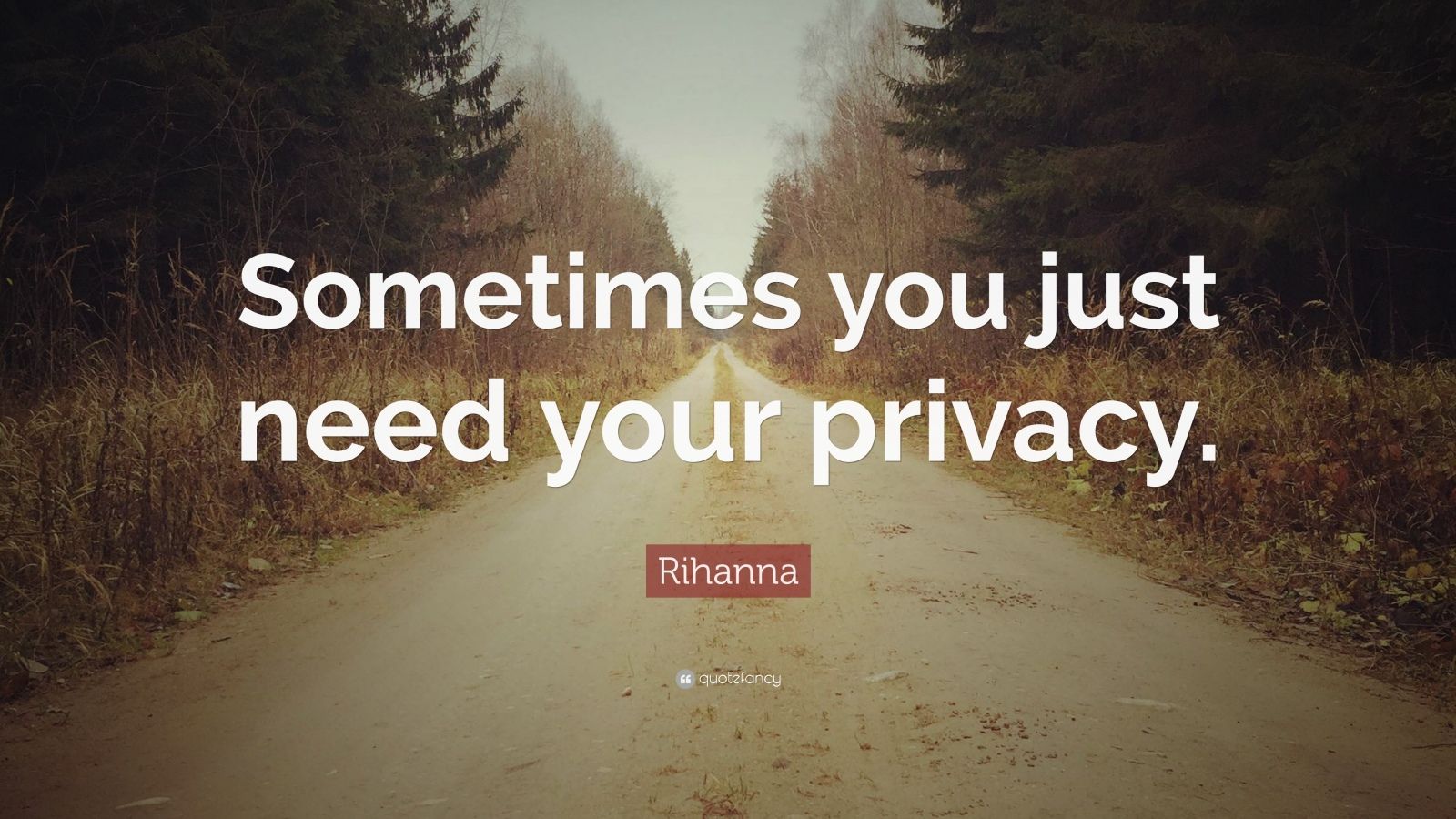 Rihanna Quote: “Sometimes you just need your privacy.” (12 wallpapers ...