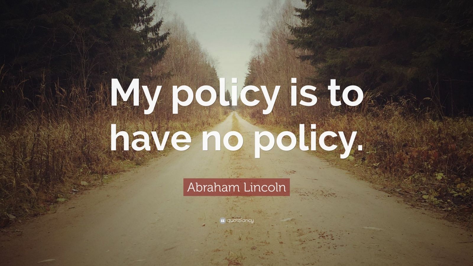 Abraham Lincoln Quote: “My policy is to have no policy.” (7 wallpapers ...