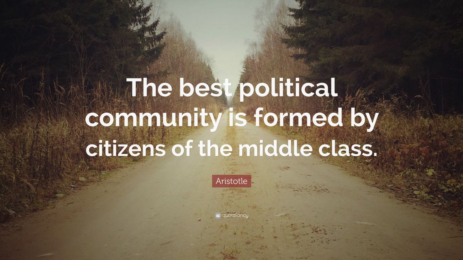 Aristotle Quote: “The best political community is formed by citizens of ...