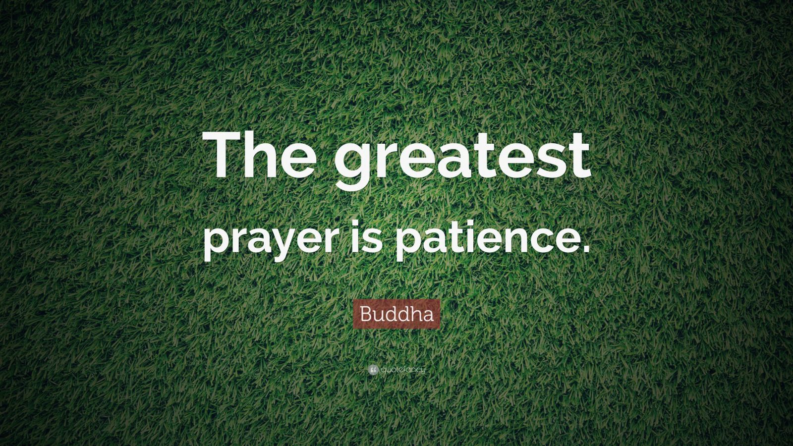 Buddha Quote: “The greatest prayer is patience.” (49 wallpapers ...