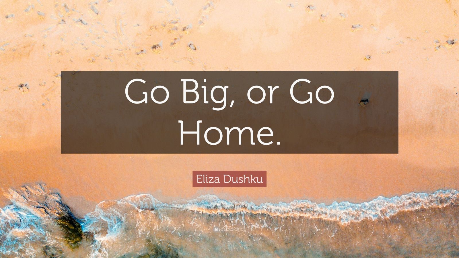 Eliza Dushku Quote: “Go Big, or Go Home.” (22 wallpapers) - Quotefancy