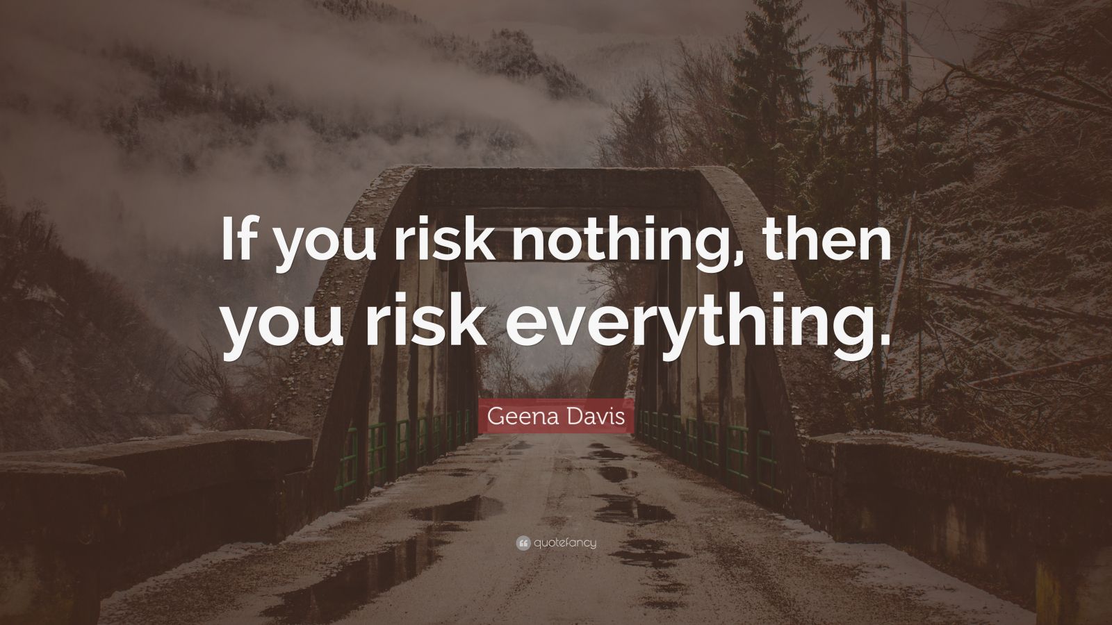 Geena Davis Quote: “If you risk nothing, then you risk everything.” (9 ...