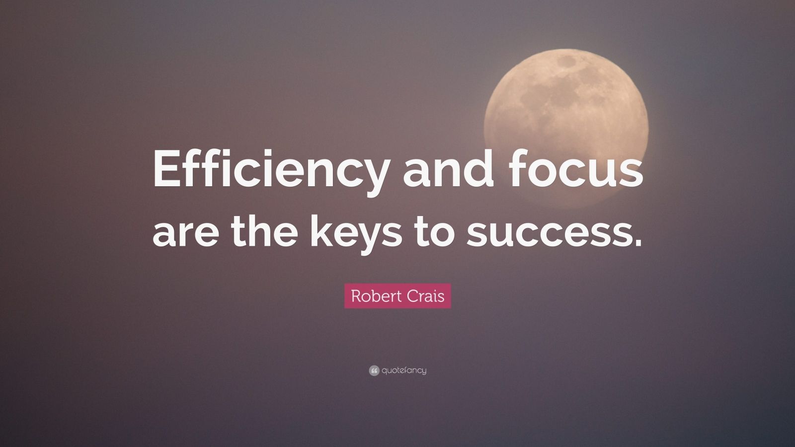 Robert Crais Quote: “Efficiency and focus are the keys to success.” (9 ...