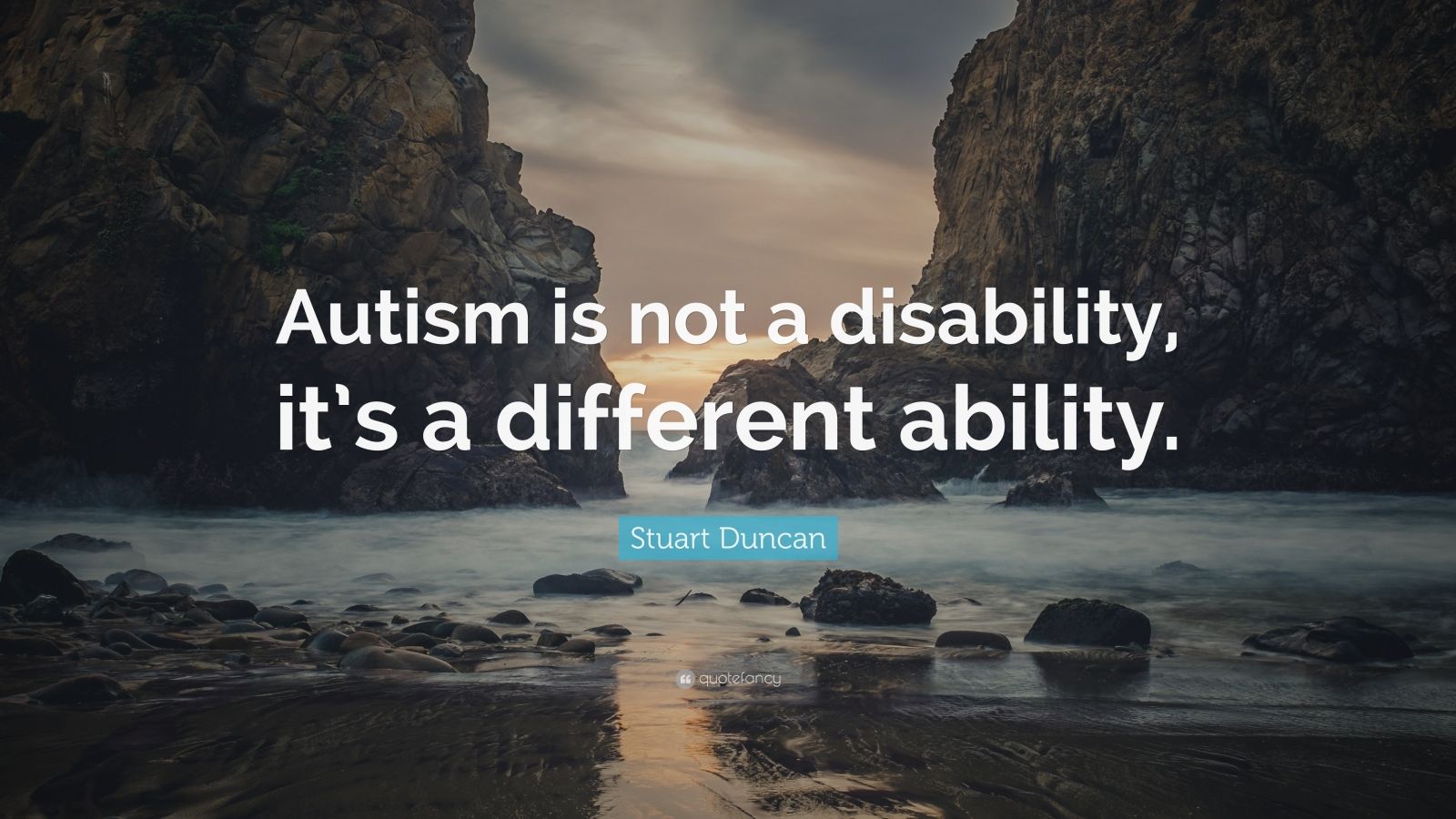 Stuart Duncan Quote: “Autism is not a disability, it’s a different ...