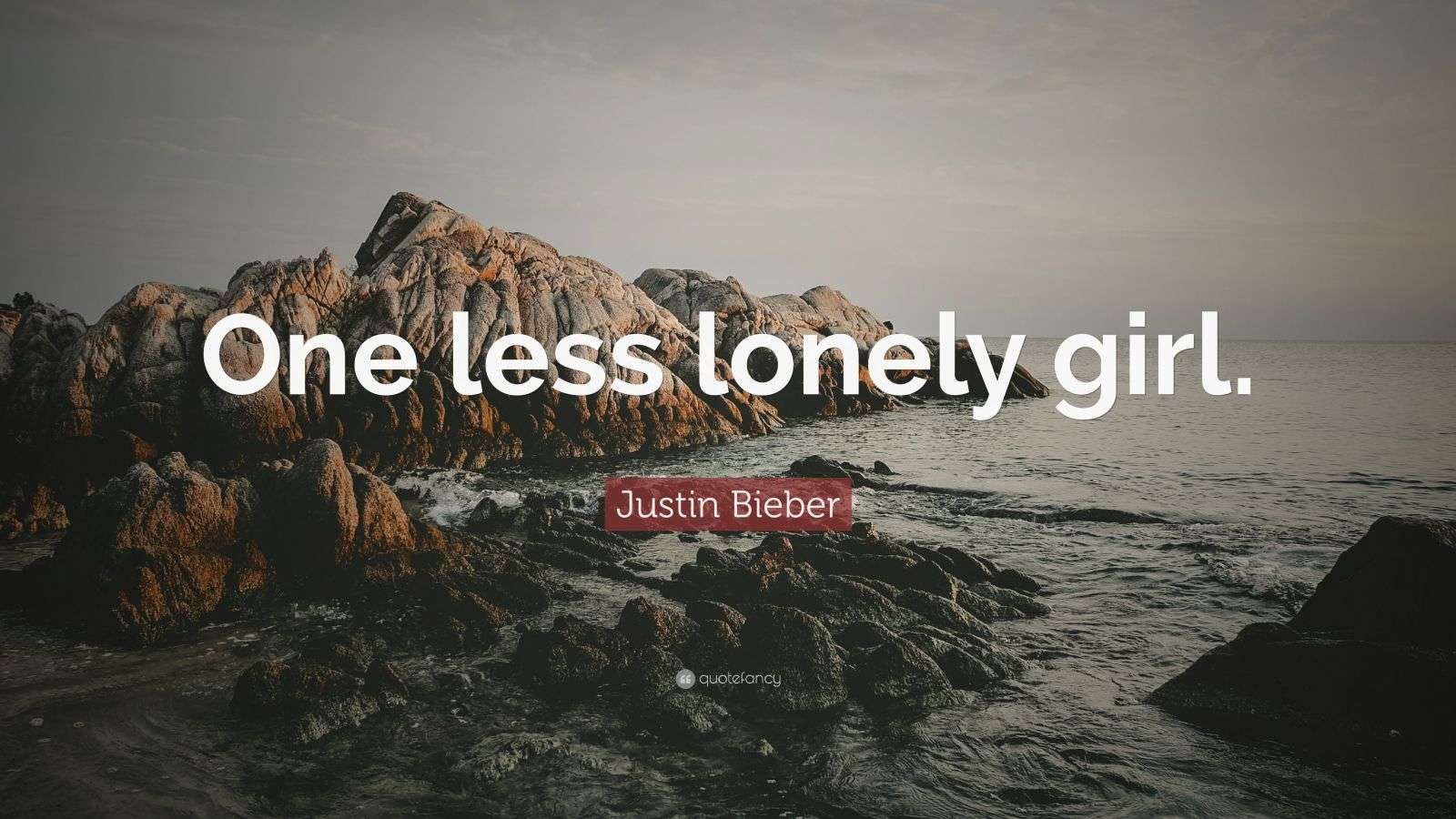 Justin Bieber Quote: “One less lonely girl.” (10 wallpapers) - Quotefancy