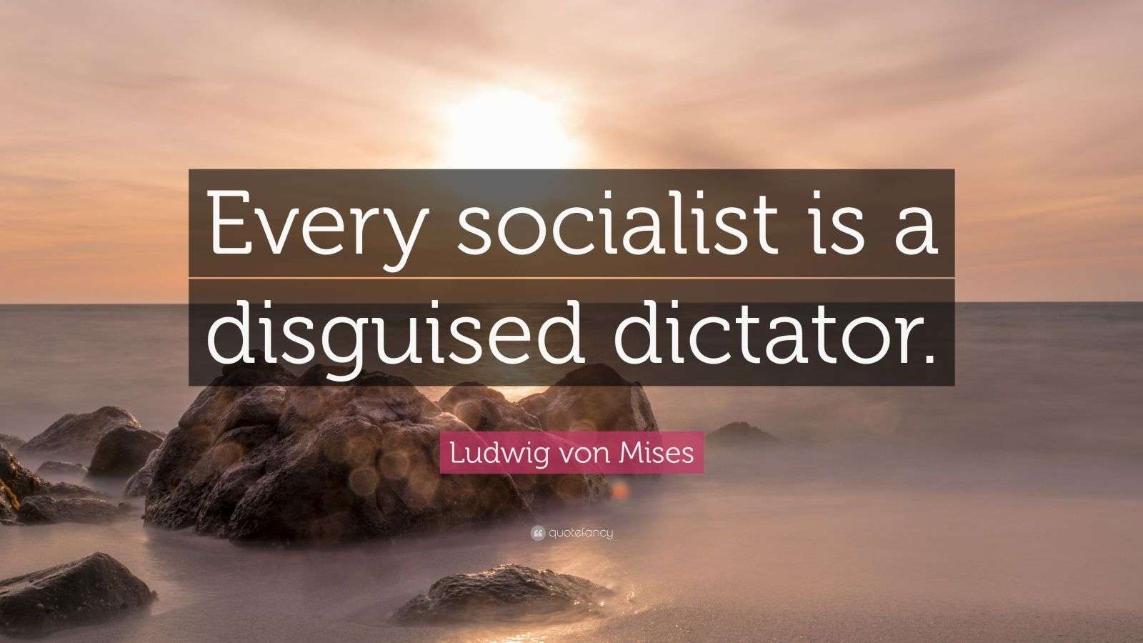 Ludwig von Mises Quote: “Every socialist is a disguised dictator.” (9 ...