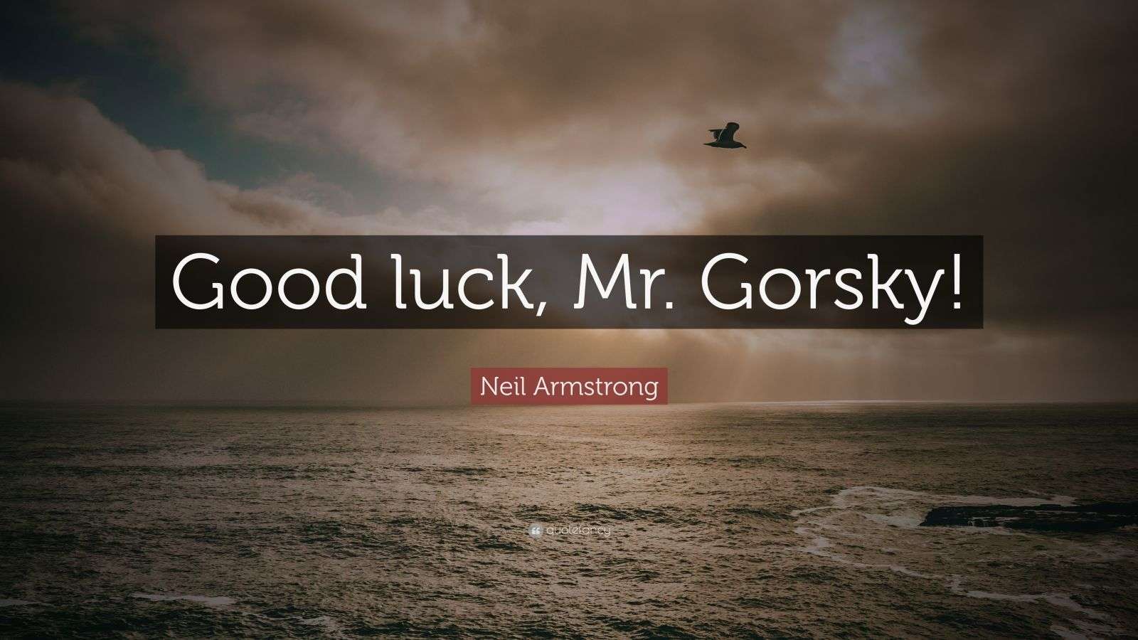 Neil Armstrong Quote: “Good luck, Mr. Gorsky!” (12 wallpapers) - Quotefancy