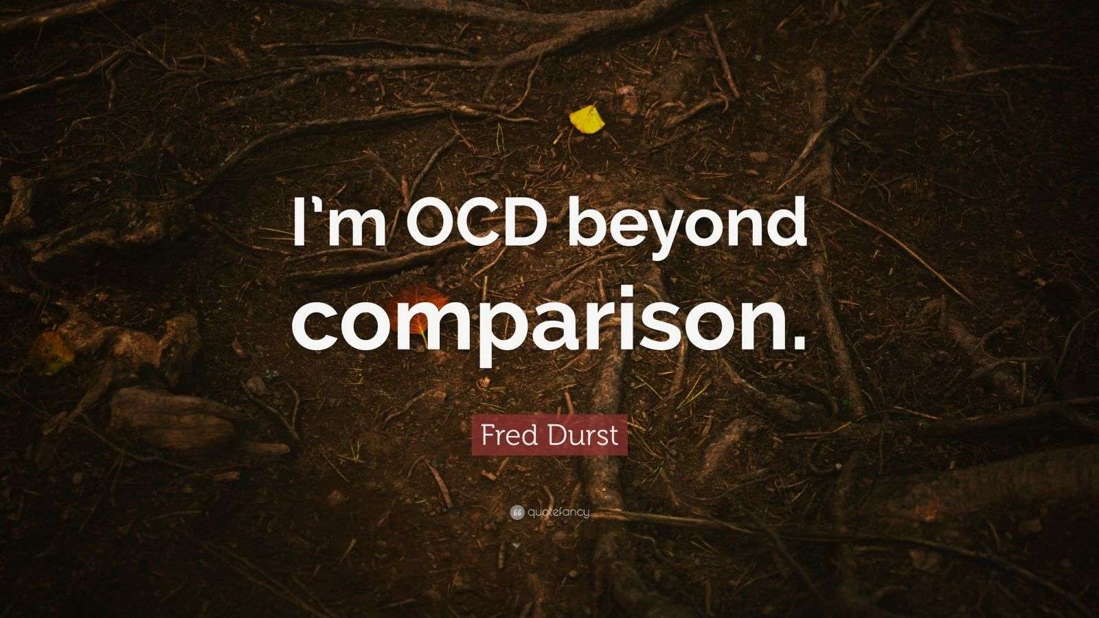 Fred Durst Quote: “I’m OCD beyond comparison.” (9 wallpapers) - Quotefancy