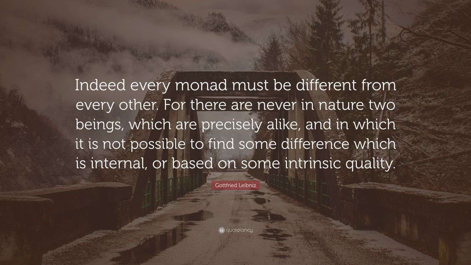 Gottfried Leibniz Quote: “Indeed every monad must be different from ...