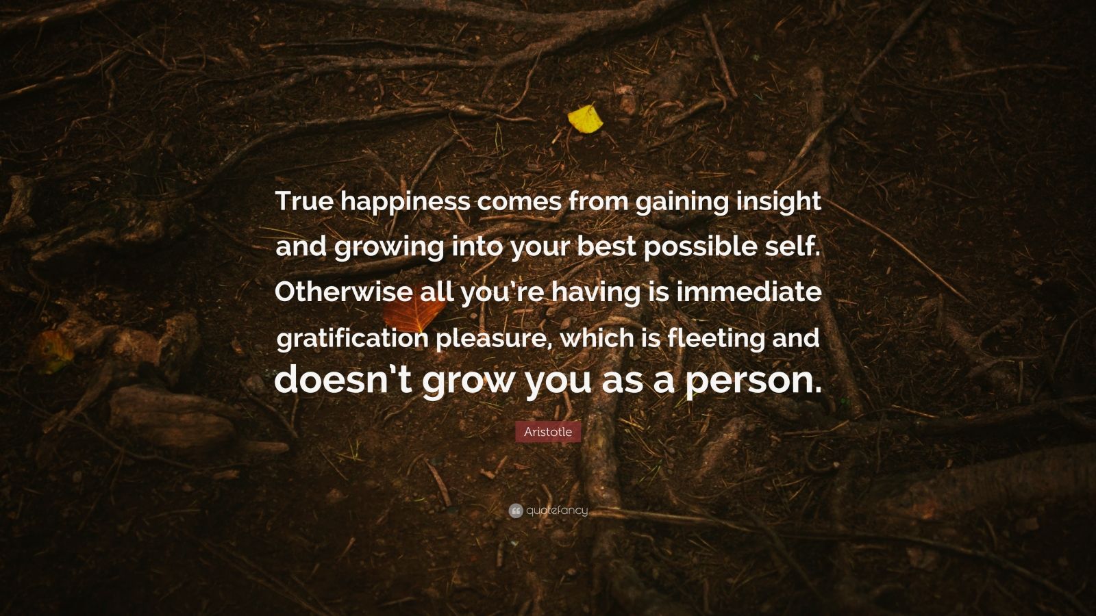 Aristotle Quote: “True happiness comes from gaining insight and growing ...