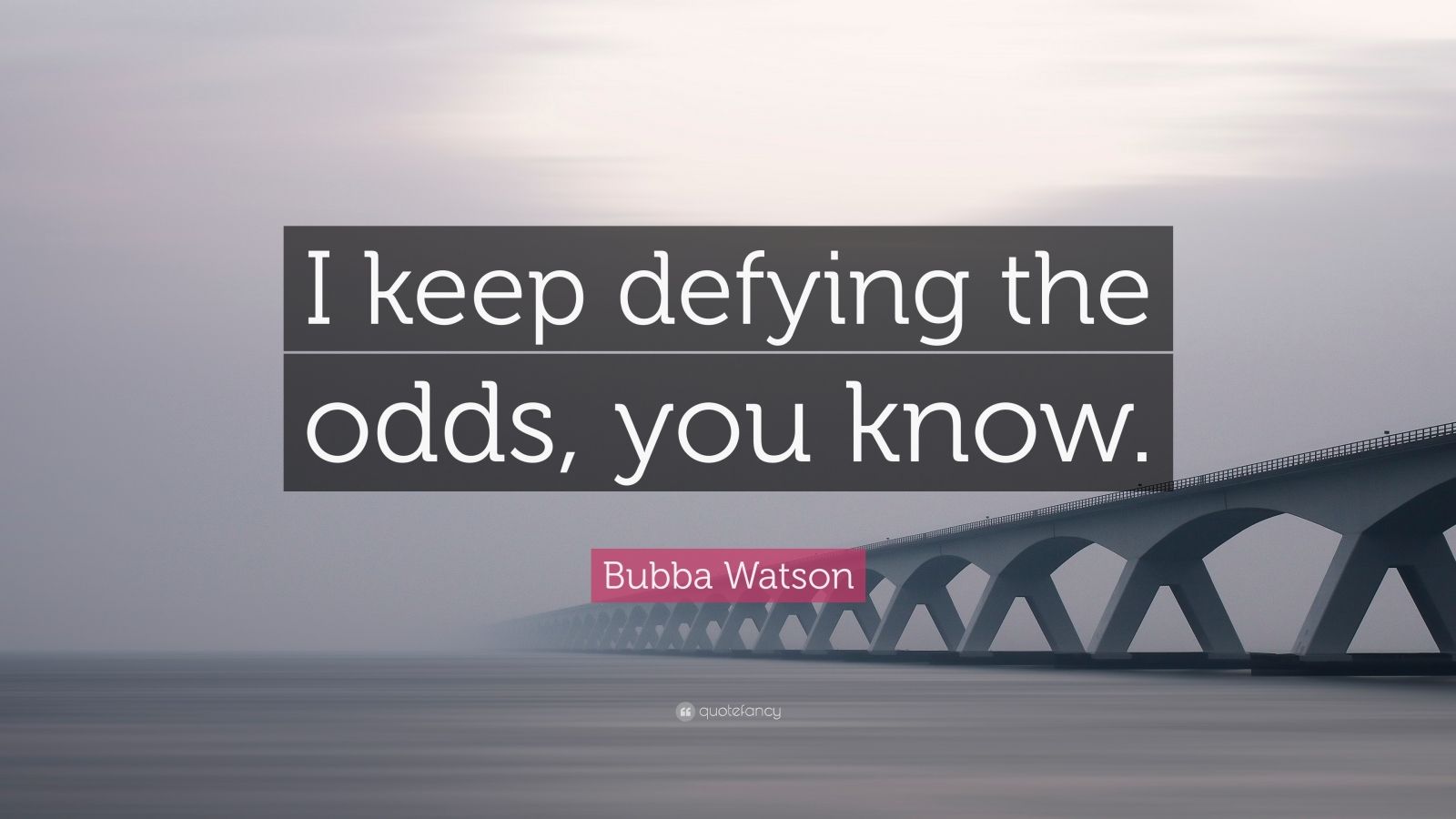 Bubba Watson Quote: “I keep defying the odds, you know.” (7 wallpapers ...