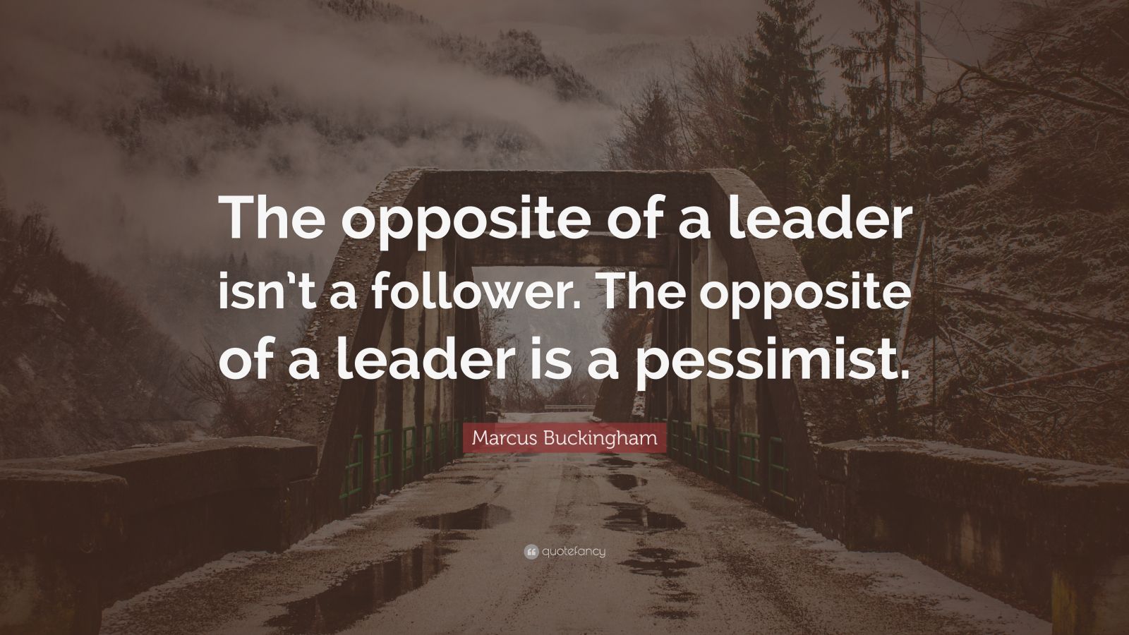 Marcus Buckingham Quote: “The opposite of a leader isn’t a follower ...