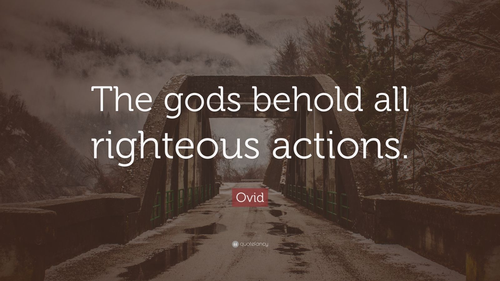 Ovid Quote: “The gods behold all righteous actions.”