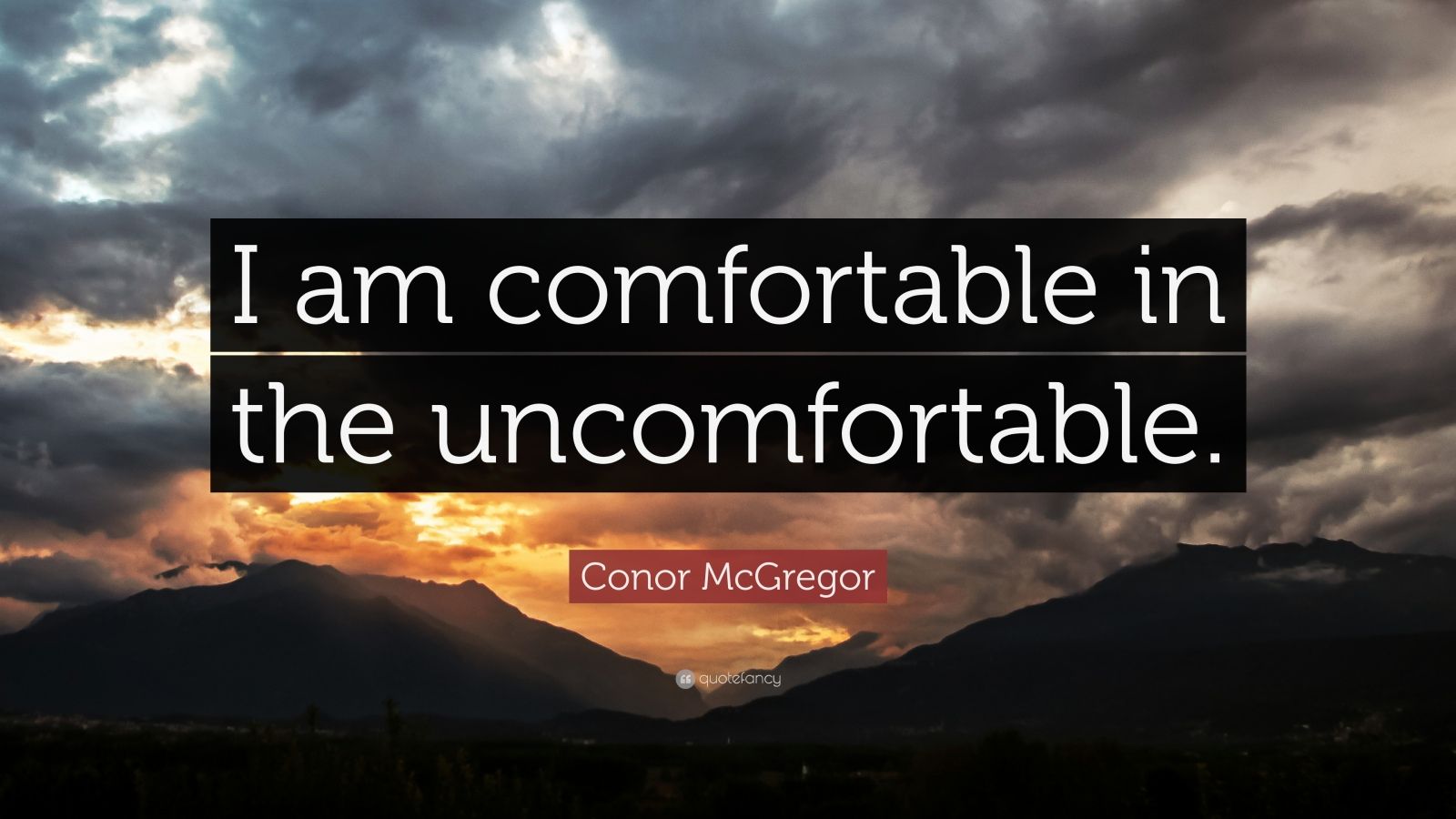 Conor McGregor Quote: “I am comfortable in the uncomfortable.” (16 ...