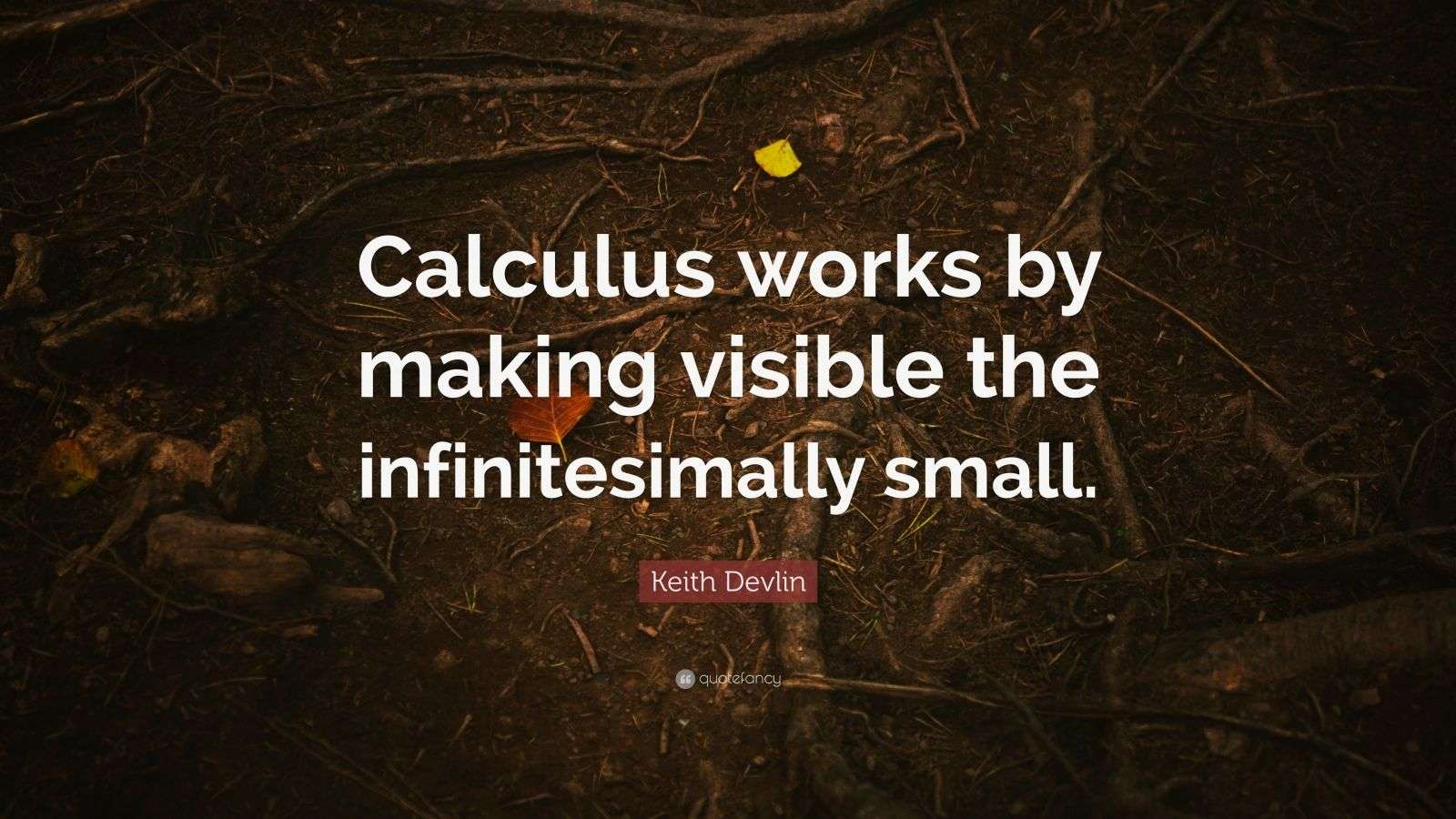 Keith Devlin Quote: “Calculus works by making visible the ...