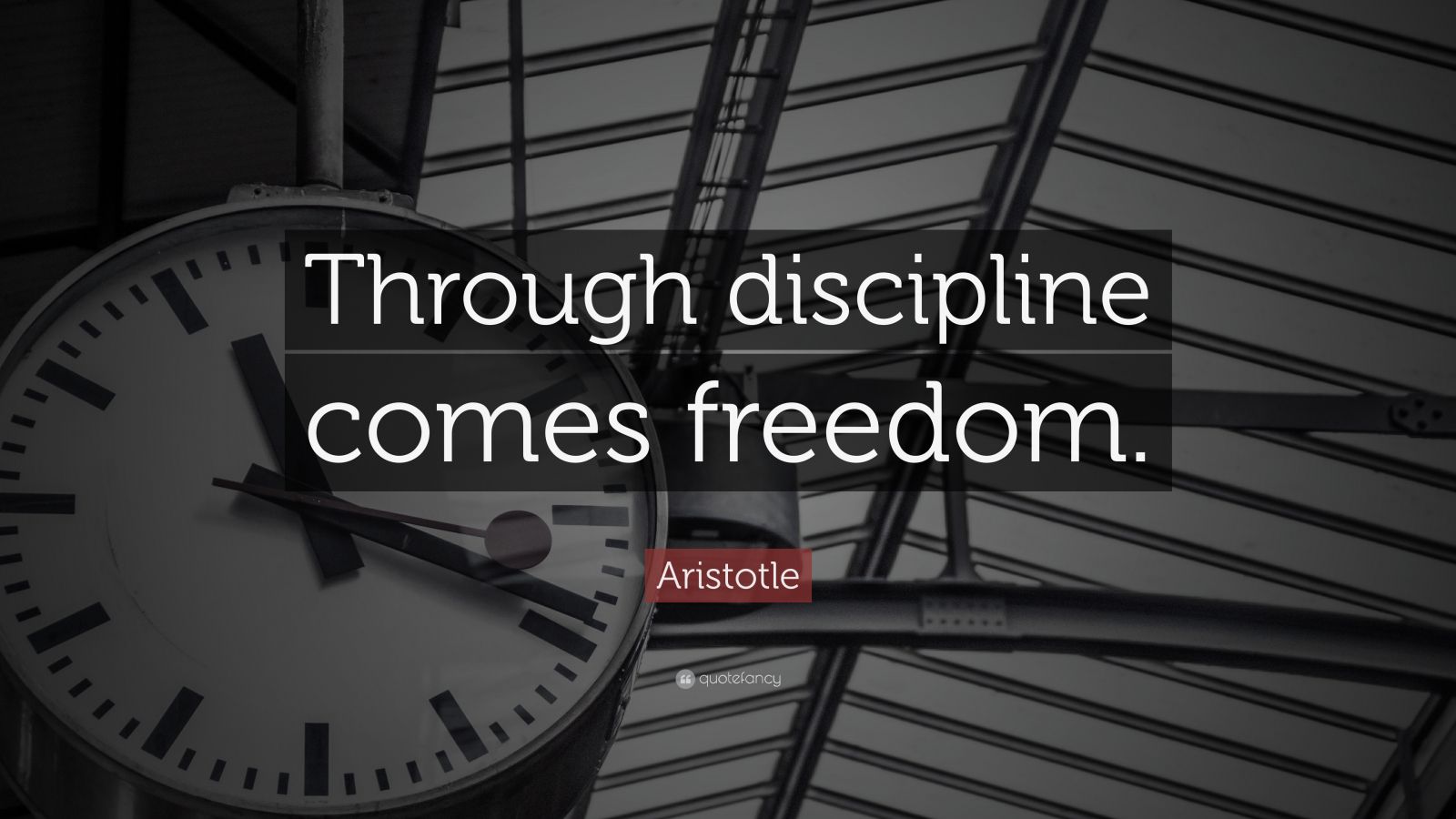 Aristotle Quote: “Through discipline comes freedom.” (33 wallpapers ...