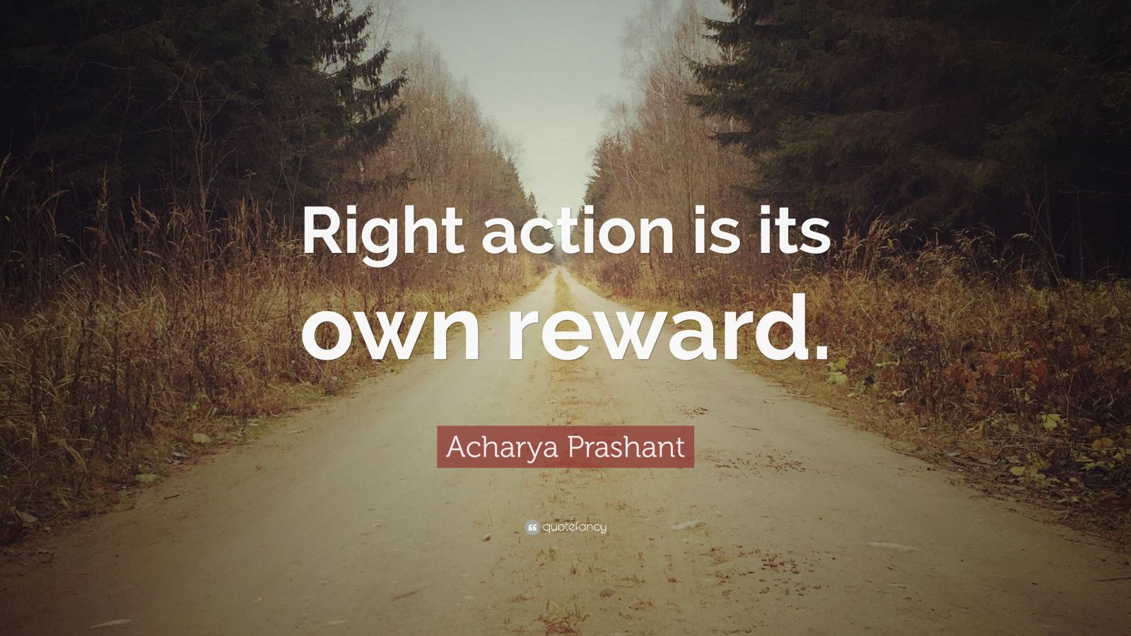 Acharya Prashant Quote: “Right action is its own reward.” (5 wallpapers ...