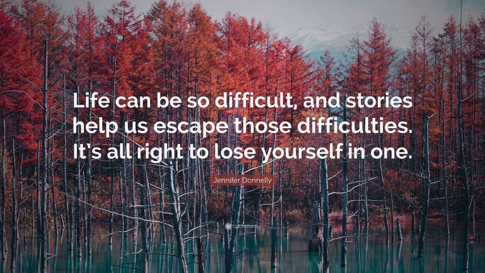 Jennifer Donnelly Quote: “Life can be so difficult, and stories help us ...
