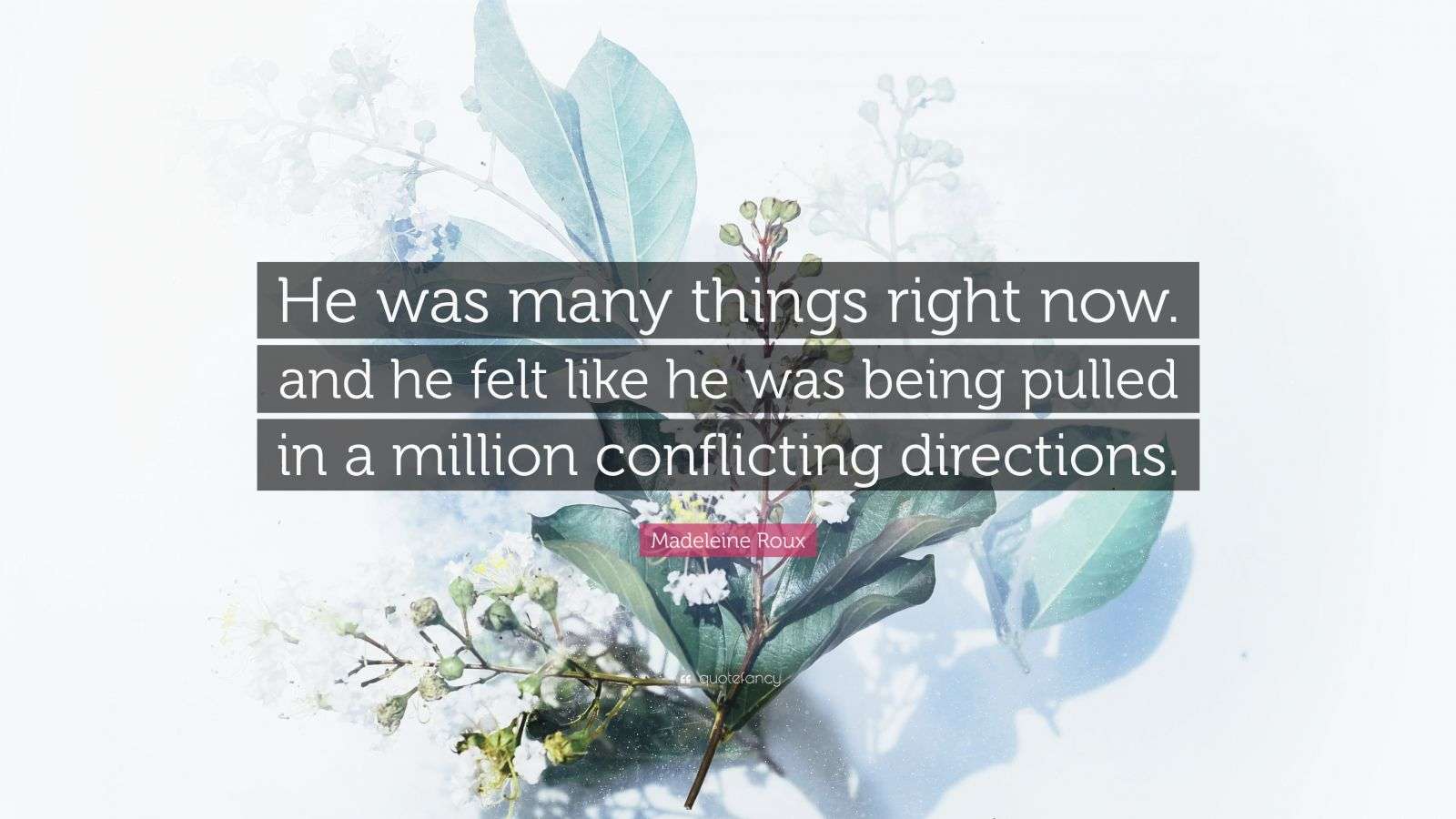 Madeleine Roux Quote: “He was many things right now. and he felt like ...