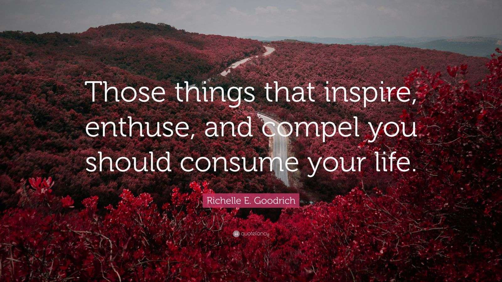 Richelle E. Goodrich Quote: “Those things that inspire, enthuse, and ...